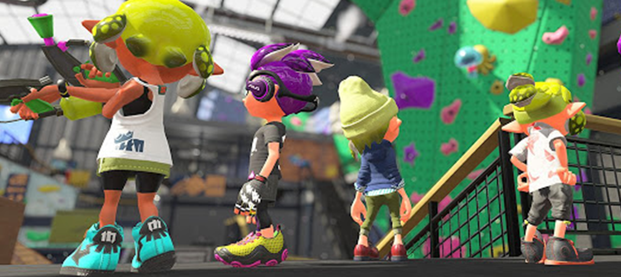 Muita tinta nas imagens do novo mapa de Splatoon 2 - Jovem Nerd