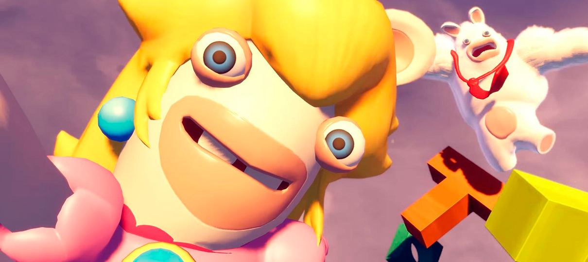Mario + Rabbids Kingdom Battle | Rabbid Peach oferece o suporte ...