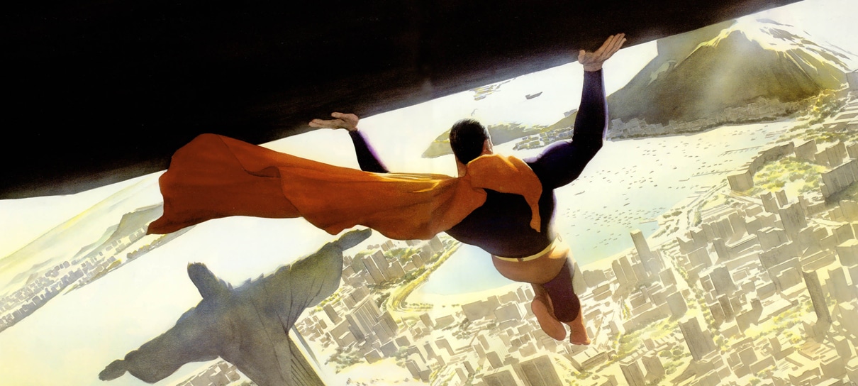 Artista da Marvel e DC compartilha ilustração do Superman no Rio de ...