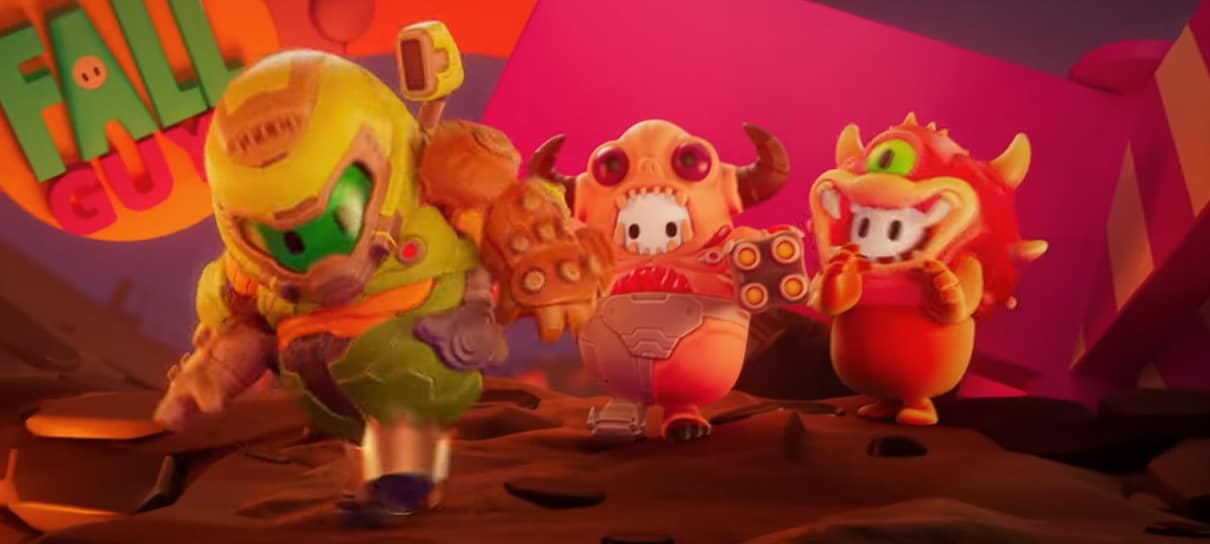 Fall Guys | Visuais inspirados em Doom são revelados em vídeo - Jovem Nerd