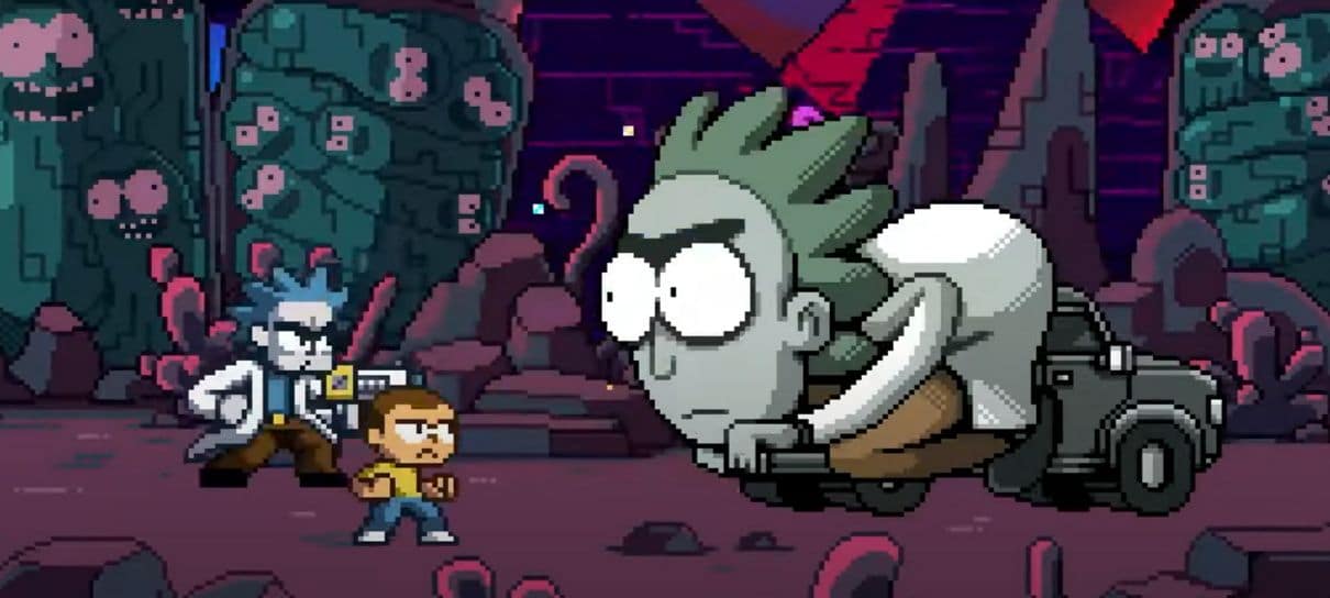 Rick and Morty se transforma em jogo com estilo pixel art em vídeo ...