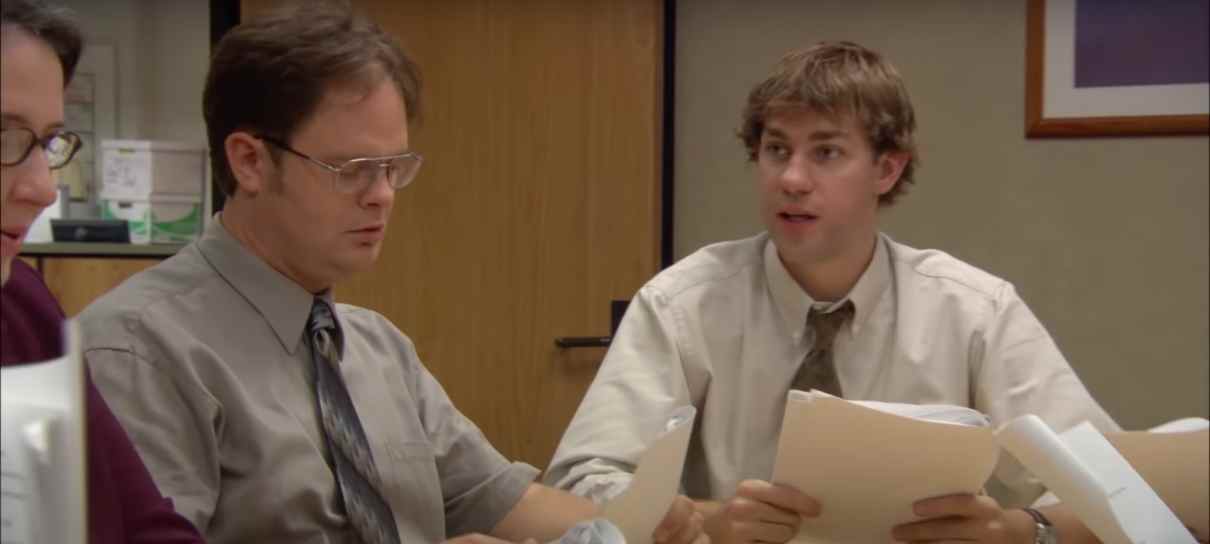 Cena inédita de The Office traz leitura do roteiro de Threat Level ...
