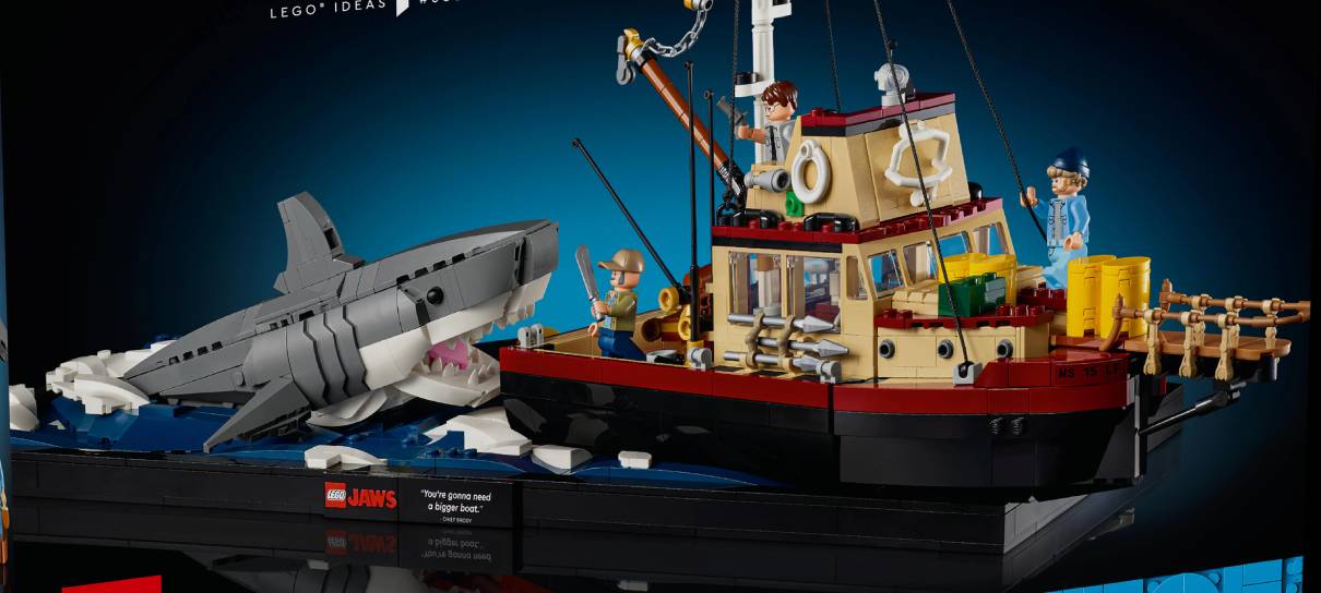 LEGO de cena clássica de Tubarão chega pra abocanhar o seu dinheiro ...